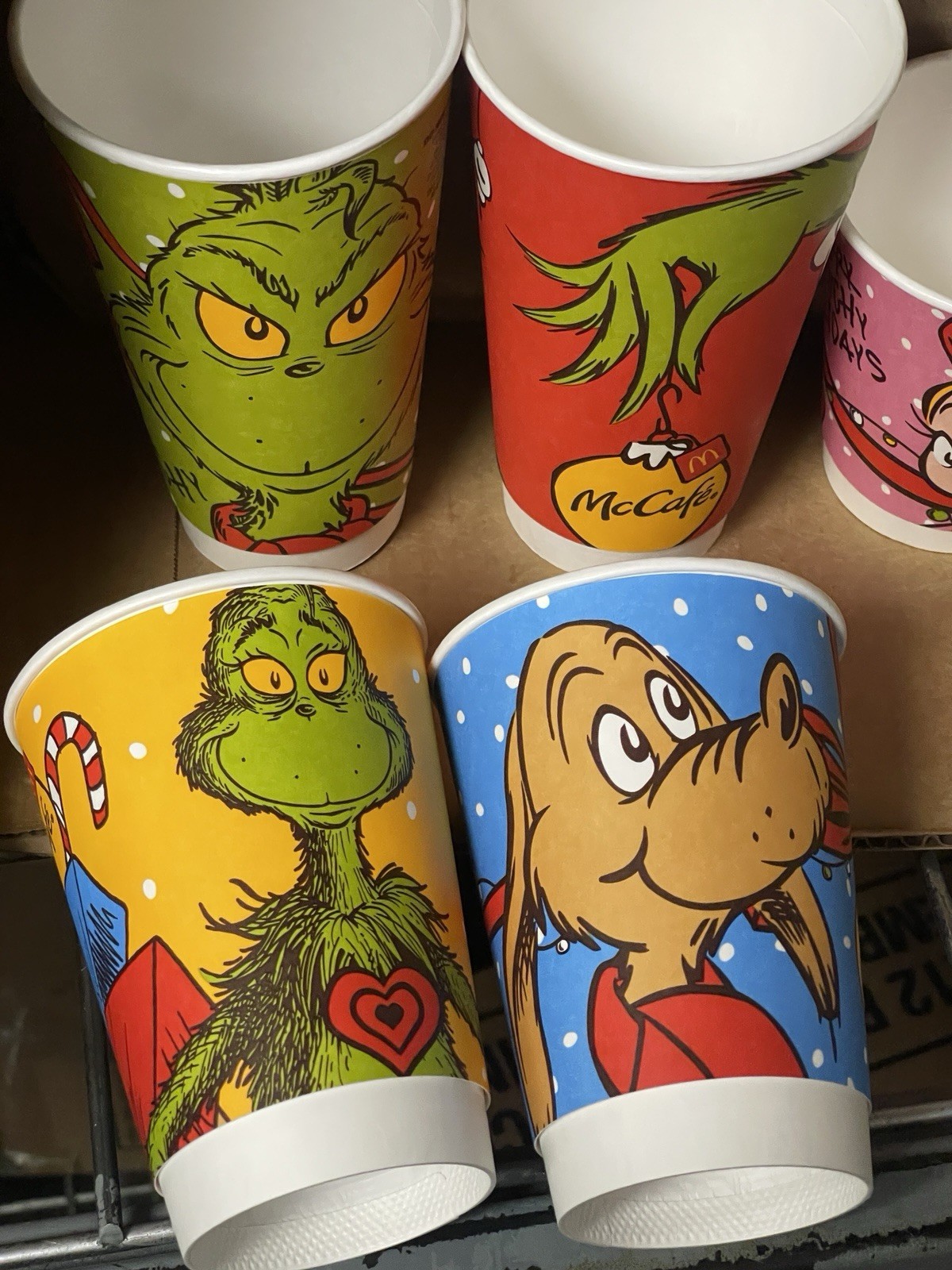 McDonald's Grinch Cups Lot McCafe UNUSED Lot Of 6 | eBay