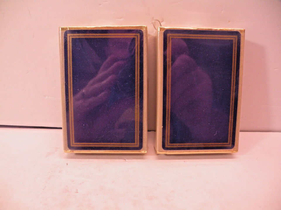 2 Decks Of NOS Sealed Congress Playing Cards Cell-u-tone Finish Purple ...