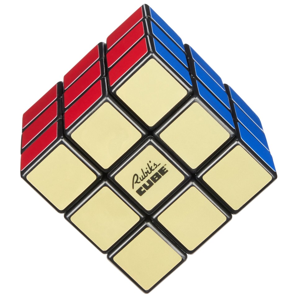 RUBIK’S CUBE RETRO 50TH ANNIVERSARY EDITION 3X3 COLOR-MATCHING PUZZLE ...