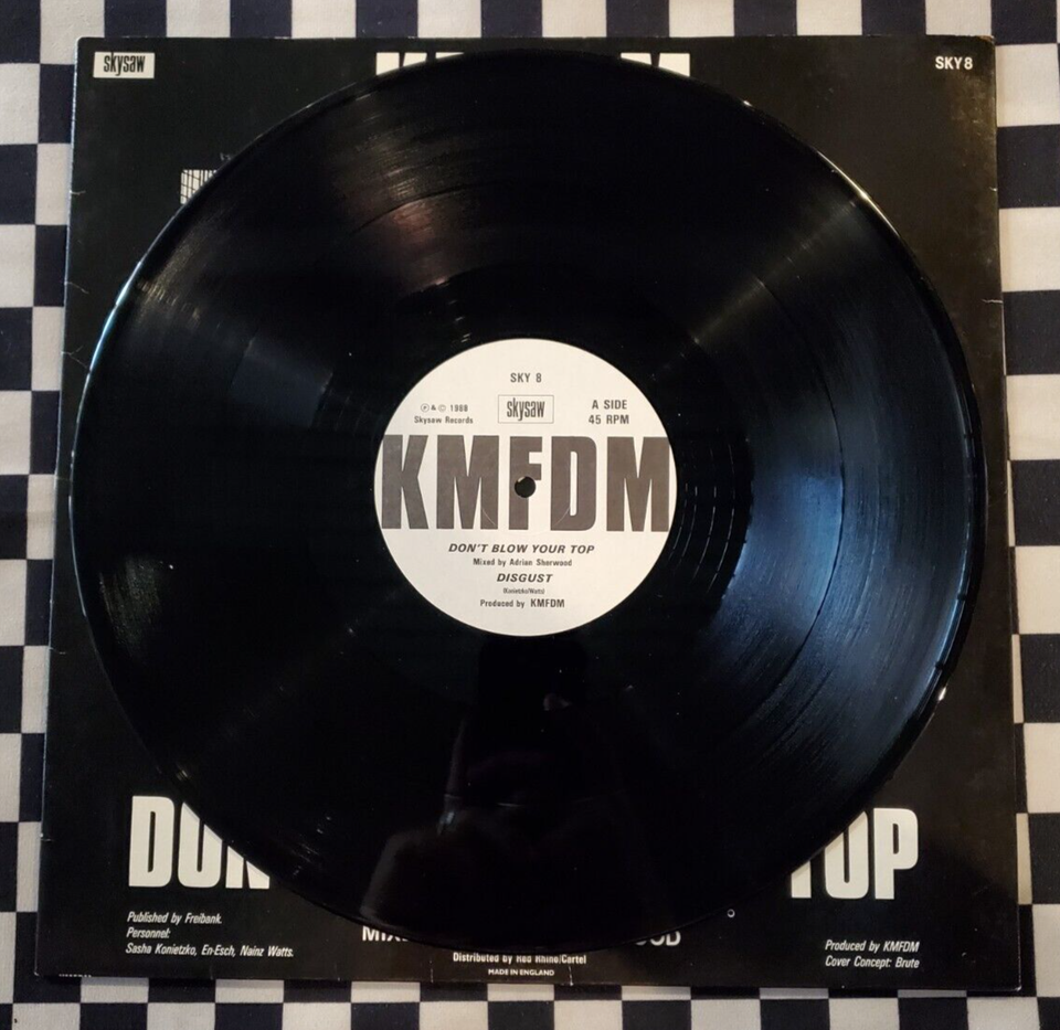 Don't Blow Your Top 12" by KMFDM vinyl 1988 UK import VG+ SKY8 Skysaw ...
