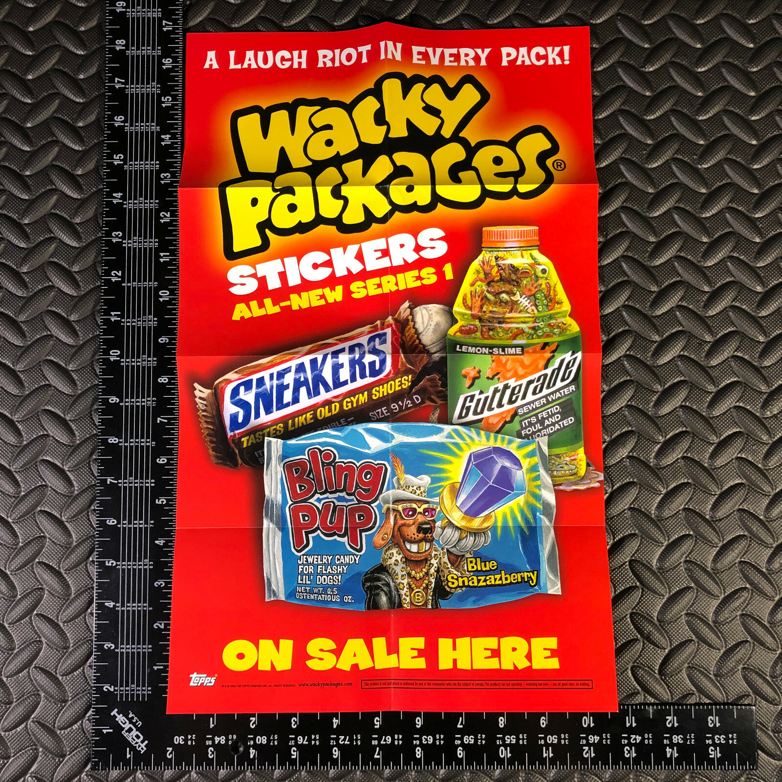 WACKY PACKAGES ANS1 2004 ALL-NEW SERIES 1 BOX TOPPER WINDOW POSTER AD ...