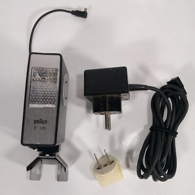 Braun F 110 Flash Setup w/ Charger Adapter | eBay