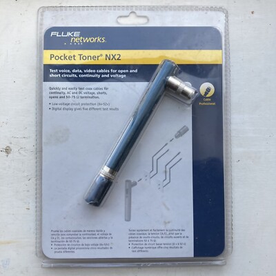Fluke Networks PTNX2 Pocket Toner NX2 Coax Cable Tester Blue NEW SEALED ...