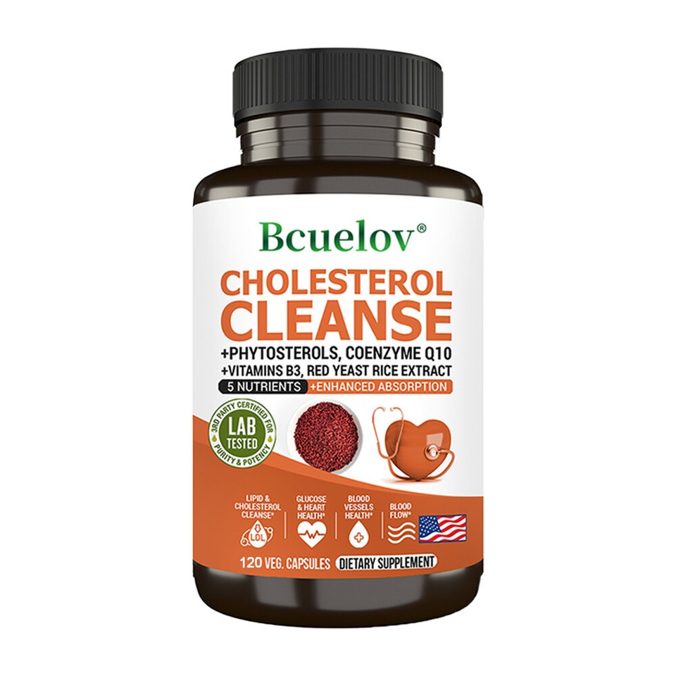 Cholesterol Cleanse Helps Lower Cholesterol Levels Antioxidants 30-120 ...