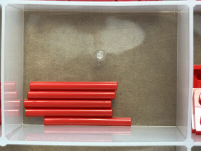 LEGO Parts - Red Bar 4L (Lightsaber Blade / Wand) - No 30374 - QTY 5 | eBay