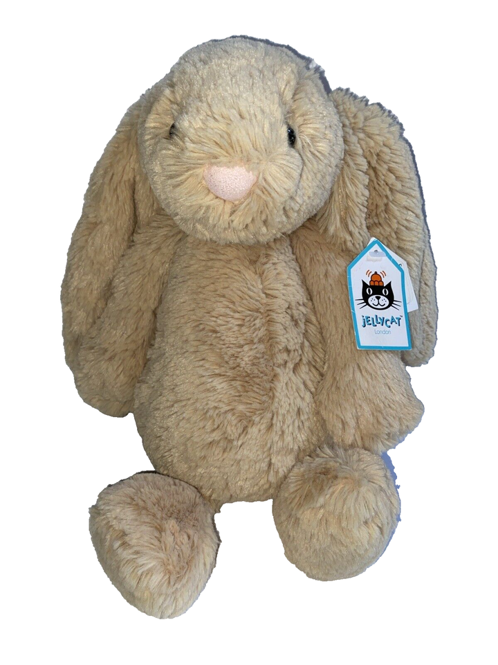 Jellycat RARE RETIRED Bashful HONEY Bunny MEDIUM 12" Plush Original ...