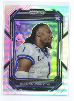 2023 Quentin Johnson Prizm Draft Picks Silver Prizm RC SP #138 Chargers ...