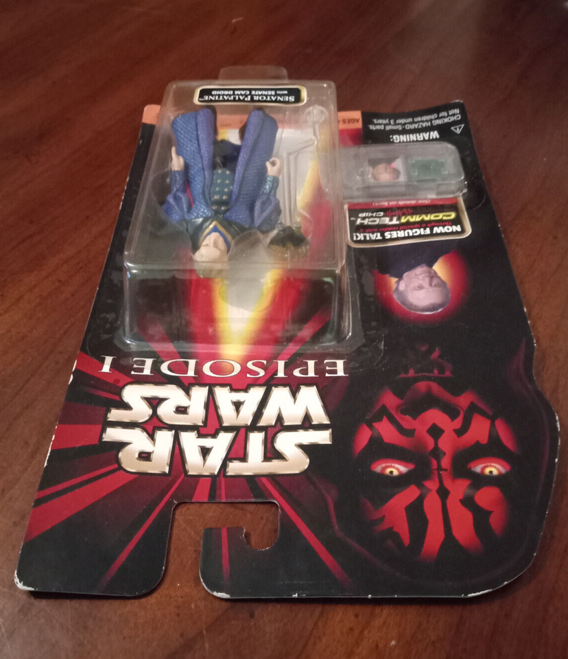 Star Wars Episode I Senator Palpatine with Senate Cam Droid Hasbro 1998 ...