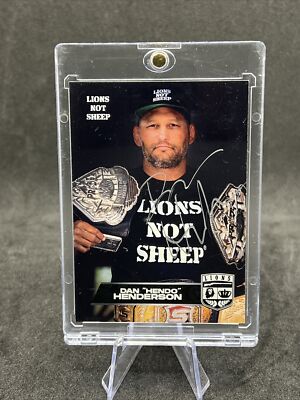 Dan 'Hendo' Henderson Lions Not Sheep Autographed Signed CARD | eBay