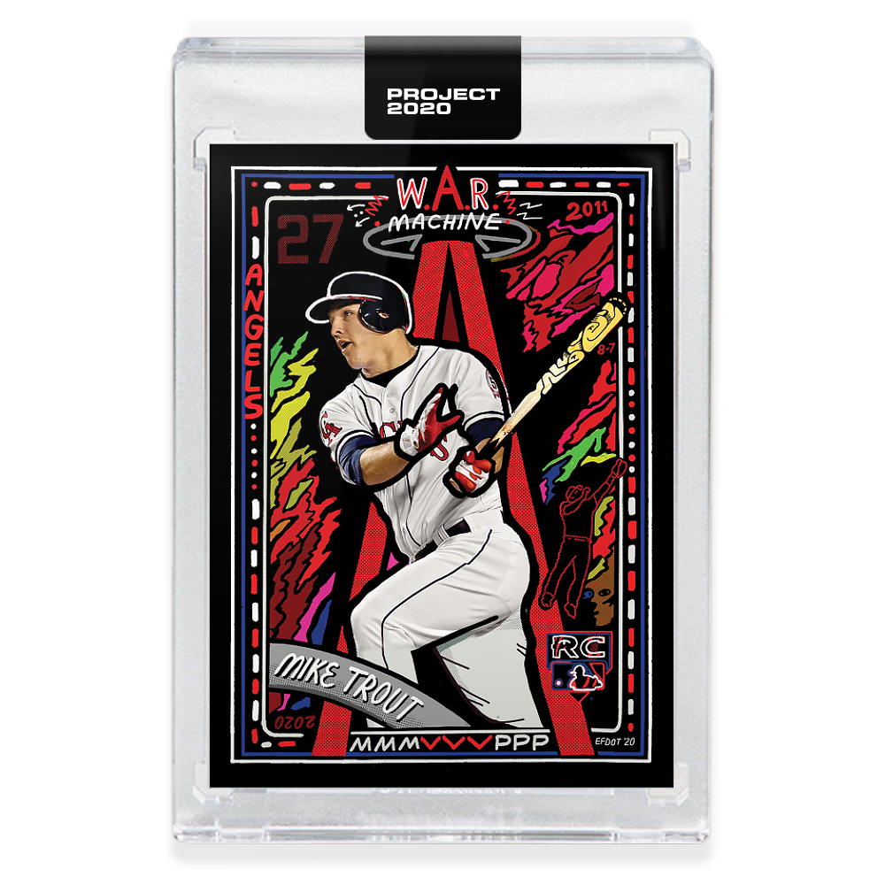 2020 Topps Project 2020 - 2011 Topps Update Mike Trout #227 Efdot /9739 ...