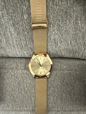 Michael Kors Mk3282 Gold Tone Mesh Stainless Steel Watch 41mm | eBay