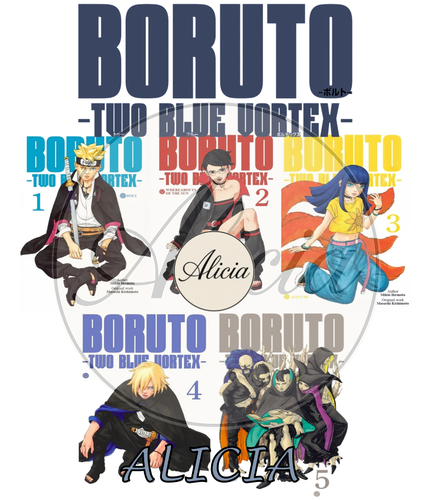 Boruto: Two Blue Vortex Manga Volume 1-5 English Version Full Set NEW ...
