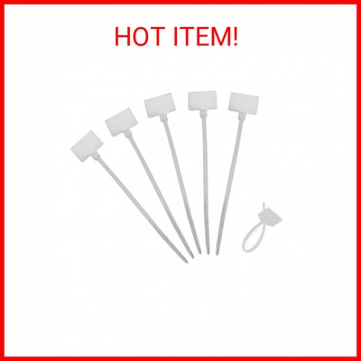 Write on Tags Wire Zip Ties Cable Mark Tags Nylon Power Marking Label ...