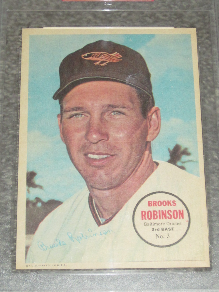 1967 Topps Baseball Pin Ups # 3 Brooks Robinson PSA 8 NM- NQ 1 Of 6 ...