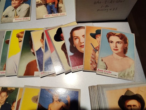 1953 TOPPS WHO-Z-AT-STAR Complete Set - (80) Cards total | eBay