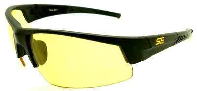 Shooter's Edge Z87.1 Safety Shooting Glasses Contrast Yellow lens Black ...