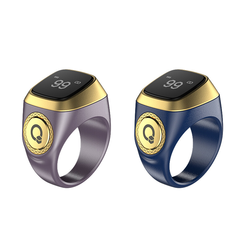 Smart Ring Plastic Tally Counter Ring Prayer Time Reminder Bluetooth ...