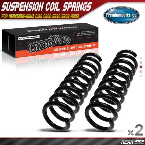 2x Coil Springs Rear Suspension for Mercedes-Benz C180 C200 E280 S202 ...