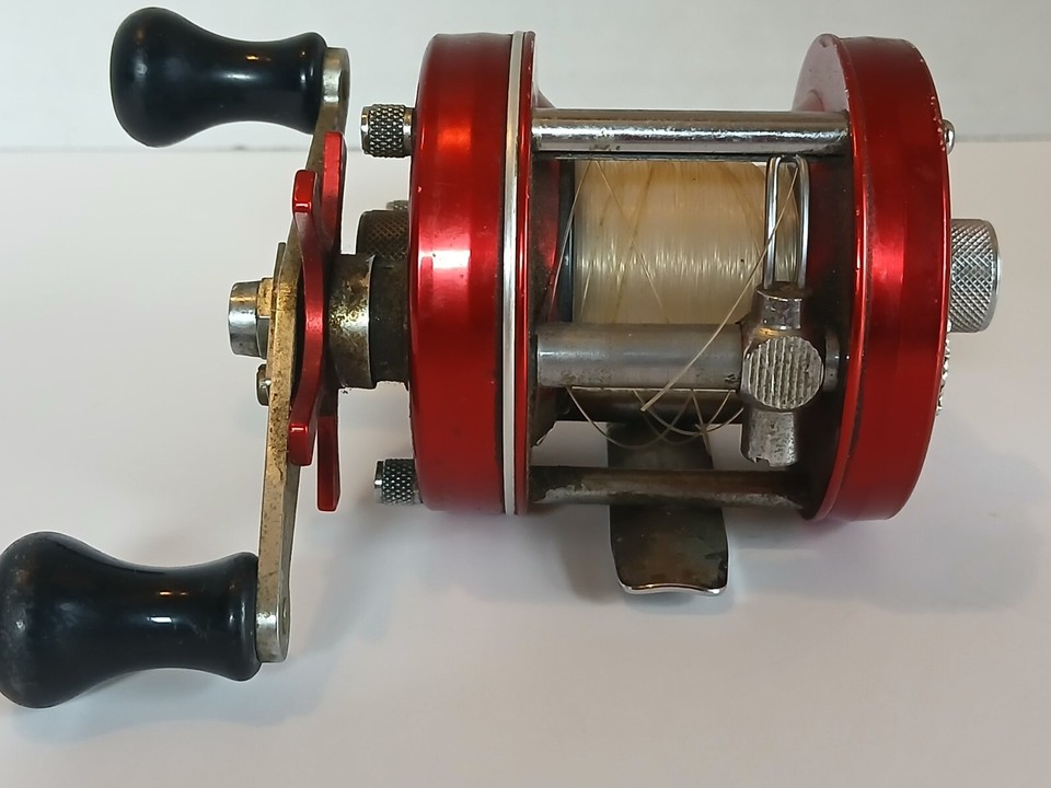 Old Abu Ambassadeur 5500 Red Fishing Reel Garcia Sweden | eBay