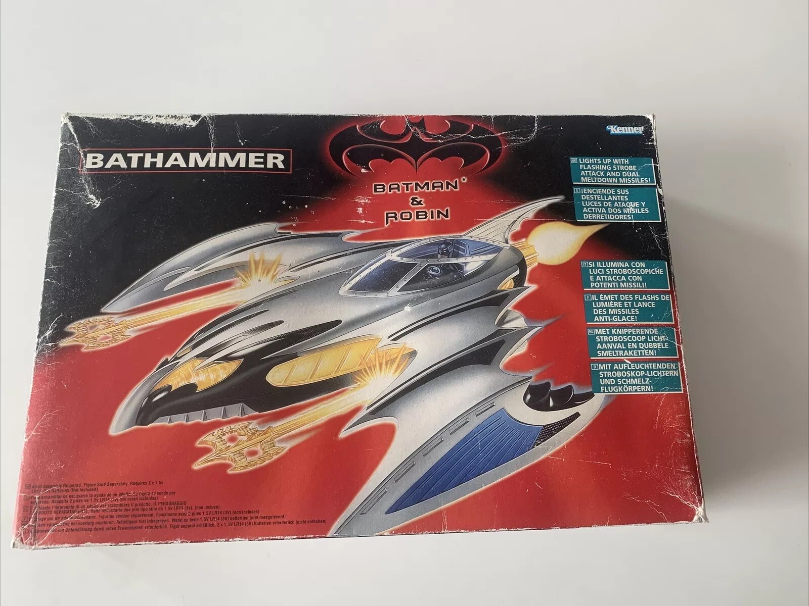 Batman & Robin Iceglow BatHammer | Vintage 1997 Kenner Batwing - Rare ...