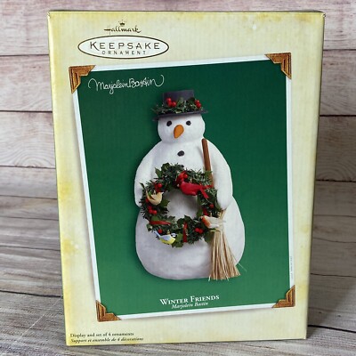 Hallmark Keepsake Winter Friends 9" Snowman Display Set 4 Bird ...