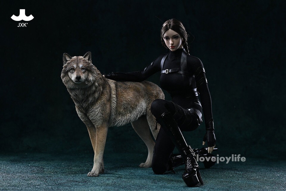 JXK 1/6 Arctic Wolf Model Canis Lupus Arctos Figure Wild Animal ...
