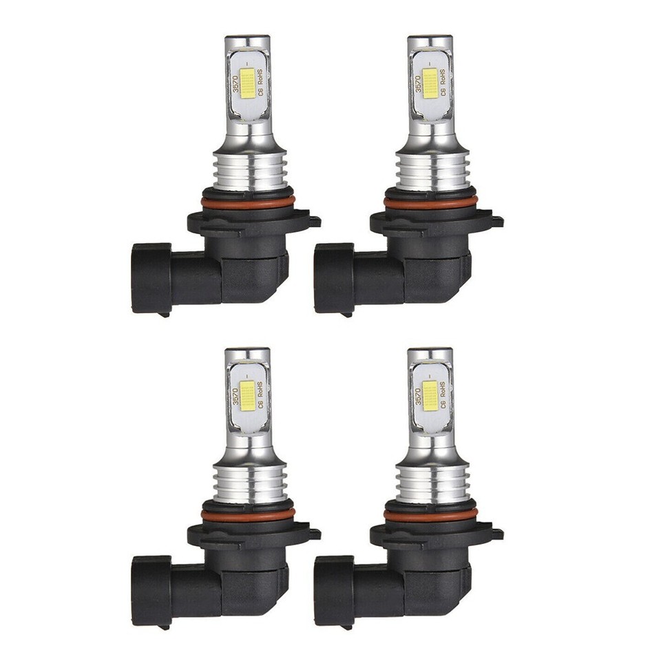 9005 9006 LED Headlights Bulbs 10000K High Low Beam Kit Combo Super ...