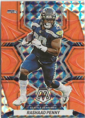 2022 Panini Mosaic Rashaad Penny Orange Prizm SP Philadelphia Eagles | eBay