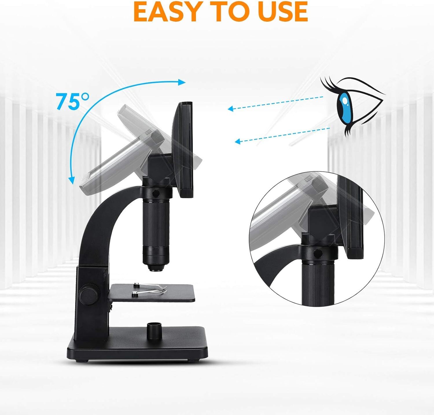 7" Diamond microscope Jewelers Magnifier Watchmakers Microscope Diamond ...