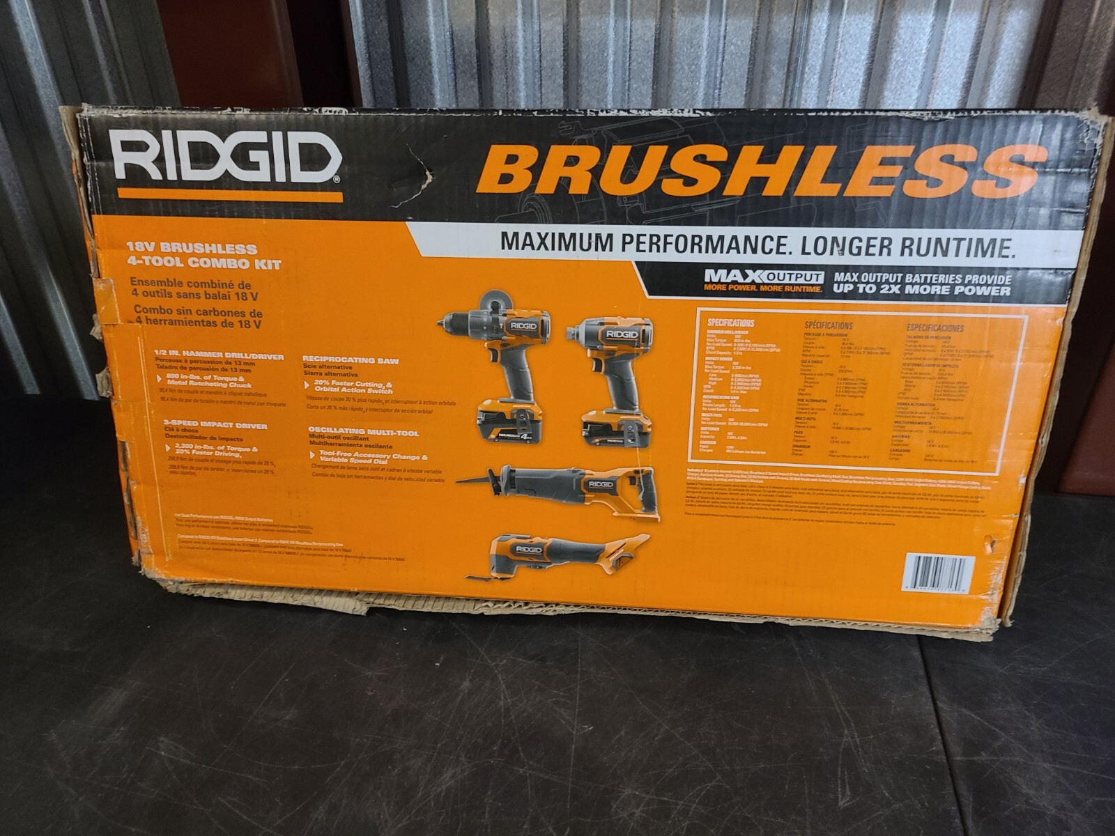 RIDGID R9225 18V Brushless Combo Kit for sale online | eBay