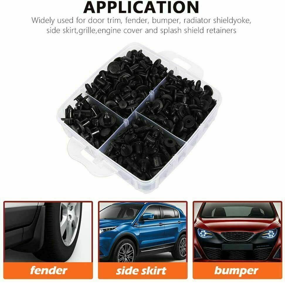 731pcs Car Trim Body Clips Kit Rivet Retainer Auto Panel Bumper Plastic ...