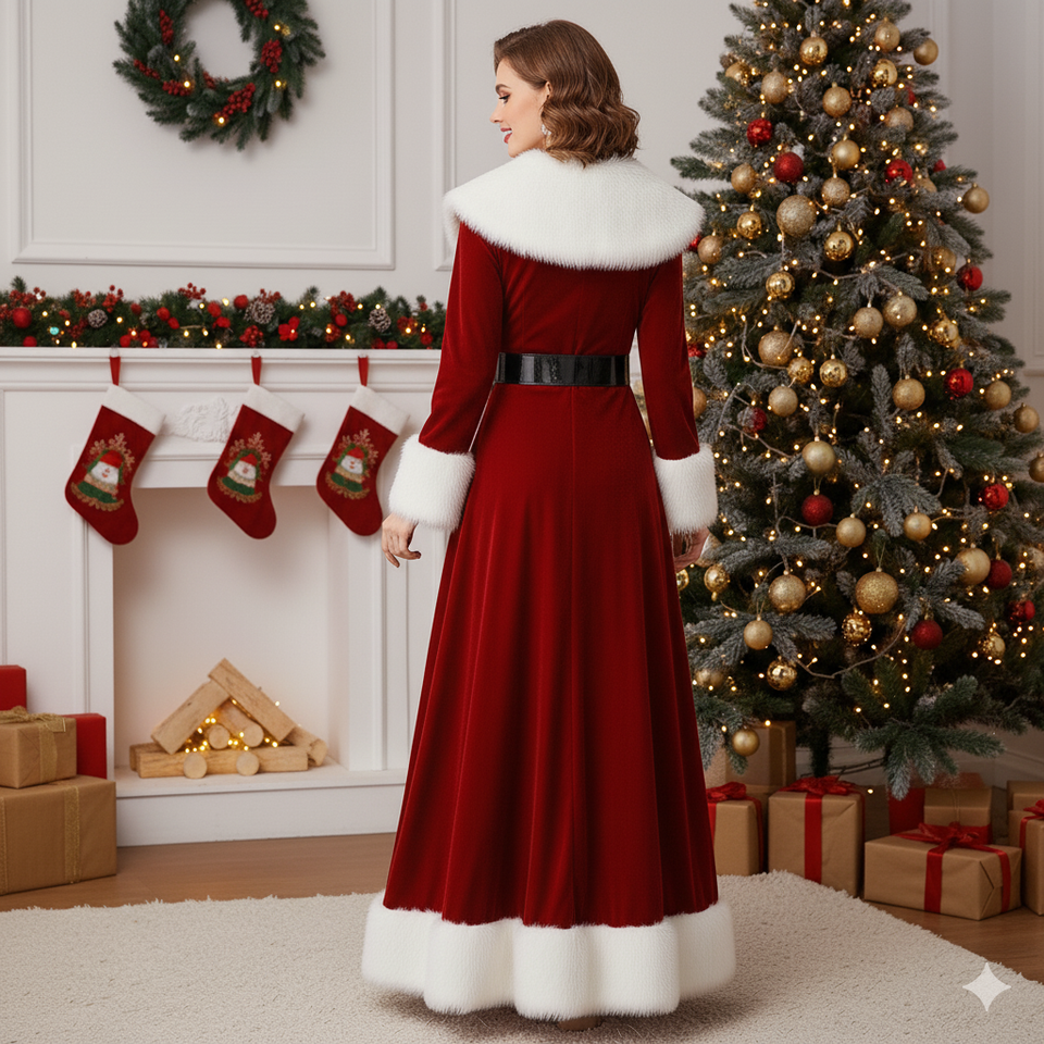 Mrs. Santa Claus Costume Women's Christmas Dress Outfit Mrs. Santa ...
