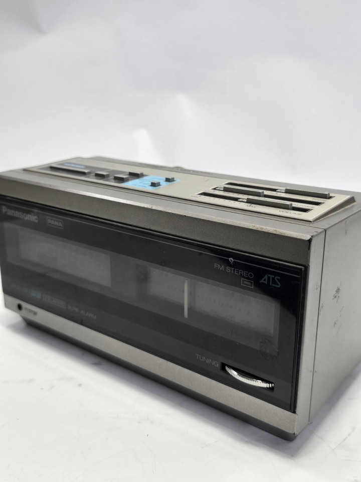Panasonic Accu-Set ATS Alarm Clock AM/FM Radio RC-X310 Vintage ...