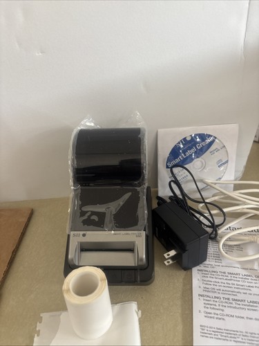 Seiko SII 650 Smart Label Printer SLP650 Tested w/ USB & Power Adapter ...