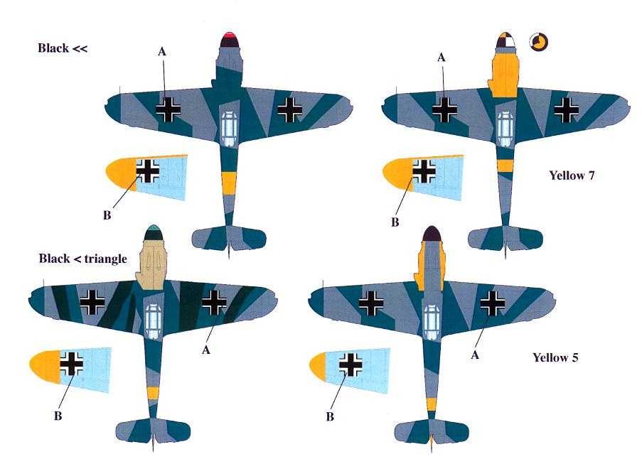 EagleCals Decals 1/32 MESSERSCHMITT Bf-109F-2 Fighter JG3 JG51 & JG54 ...