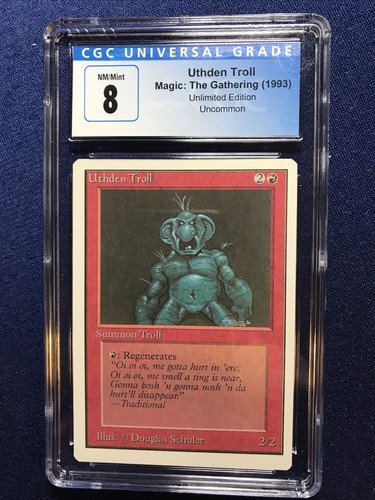 MTG Unlimited Uthden Troll CGC 8 NM/Mint 1993 | eBay