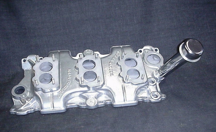 OFFY OFFENHAUSER SMALL BLOCK CHEVY TRI POWER INTAKE MANIFOLD SBC HOT ...