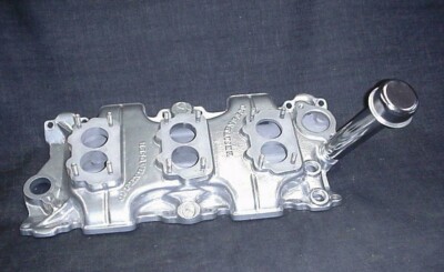 OFFY OFFENHAUSER SMALL BLOCK CHEVY TRI POWER INTAKE MANIFOLD SBC HOT ...