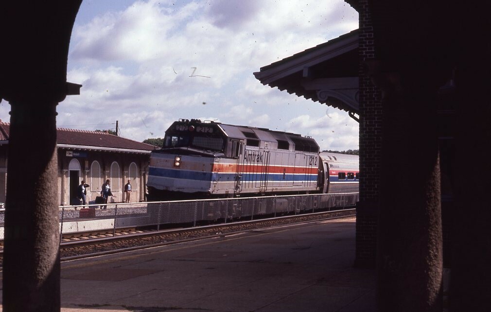 AMTRAK Railroad Train Locomotive Station 212 Original 1980 Photo Slide ...