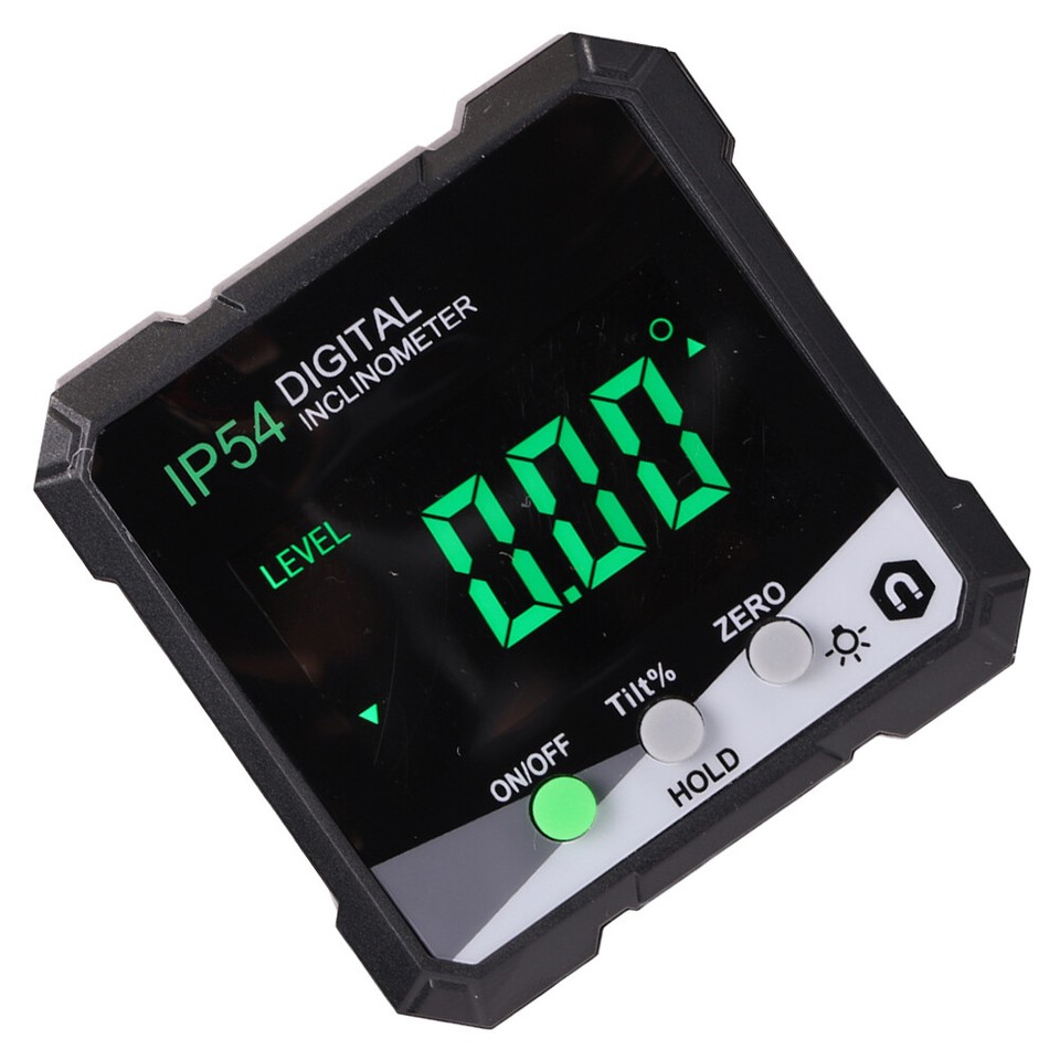 4*90° Digital Portable Inclinometer IP54 Angle Protractor Electronic ...