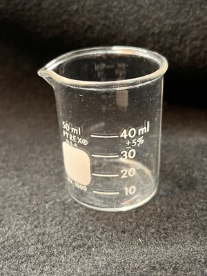 50ml PYREX Or Kimax Glass Beaker | eBay