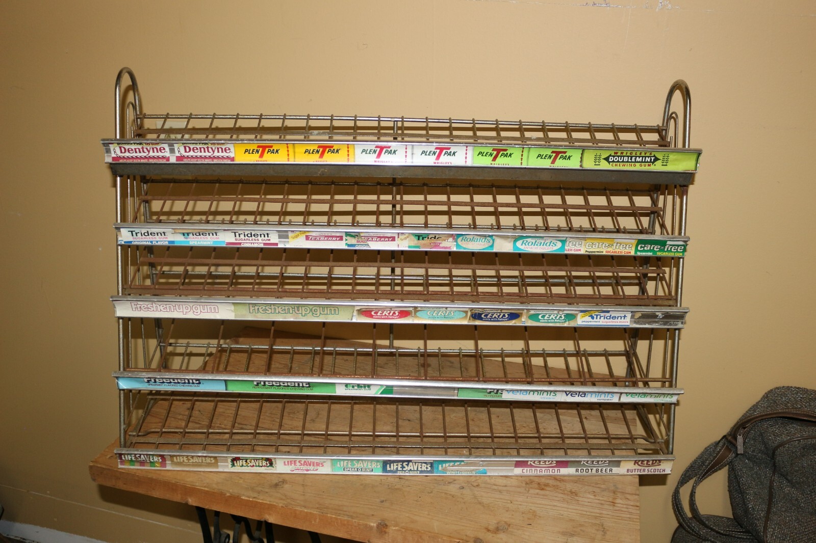 Large Vintage Wrigley's Gum Life Savers Candy 32" Metal Store Display ...