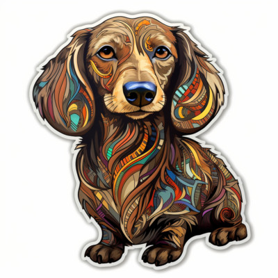 Autoaufkleber Sticker Hunde Dackel Aufkleber 9X9 cm | eBay.de