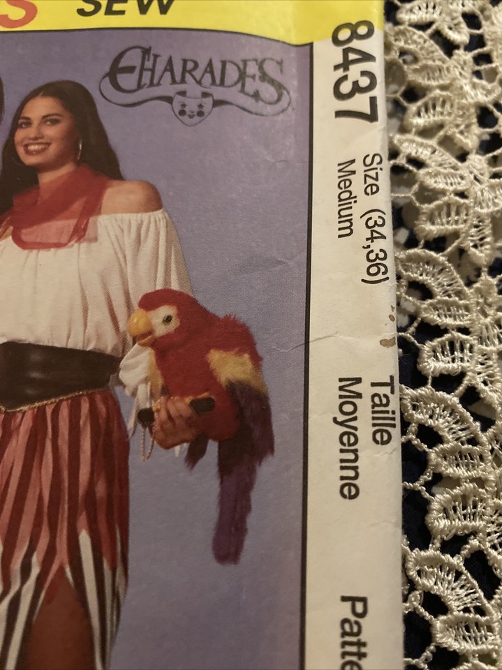 8437 UNCUT McCalls Sewing Pattern Adult Child Pirate Sea Wench Costume ...