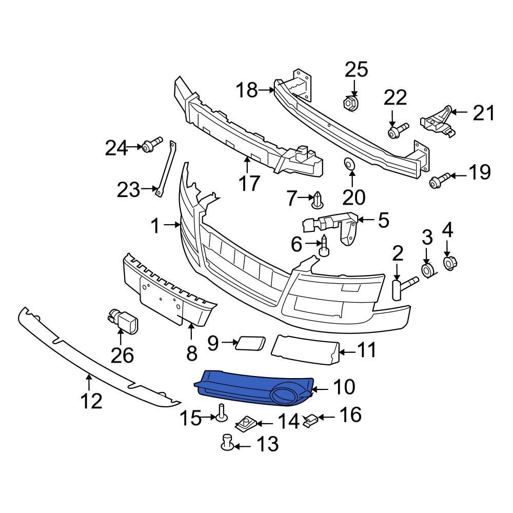 For Audi TT Quattro 2008-2009 Audi 8J0807682F01C Front Right Outer ...