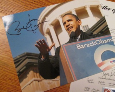 Barack Obama Signed 8x10 Photo 2007 PSA/DNA Authentic Signature RARE ...