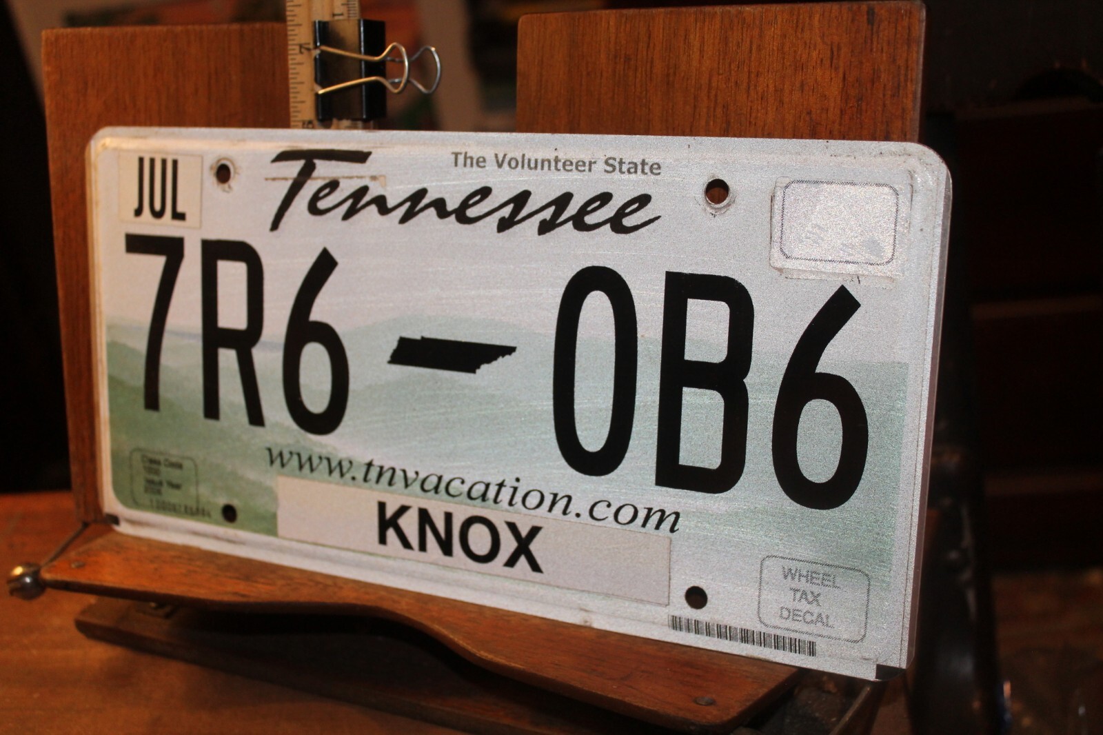 2018 Tennessee License Plate Knox County 7R6-0B6 | eBay