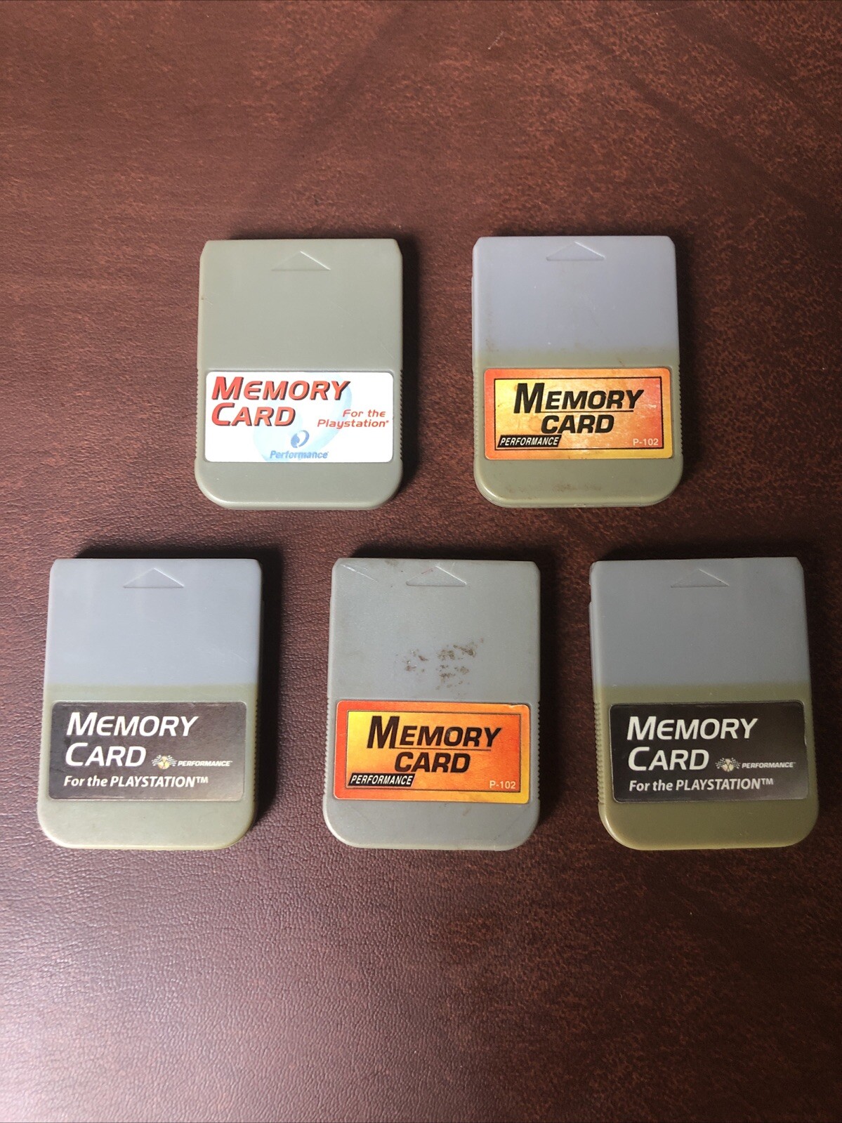 Lot Of 5 Sony PlayStation 1 PS1 PSX Memory Cards | eBay