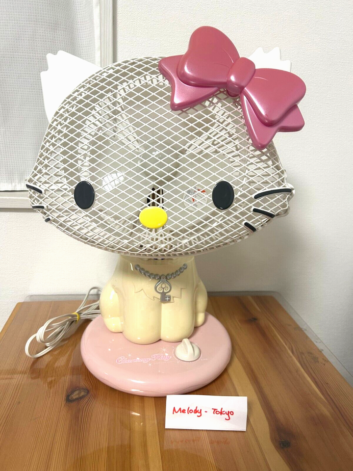 Sanrio Charmmy Kitty Hello Kitty Personal electric fan Pink Rare Retro ...