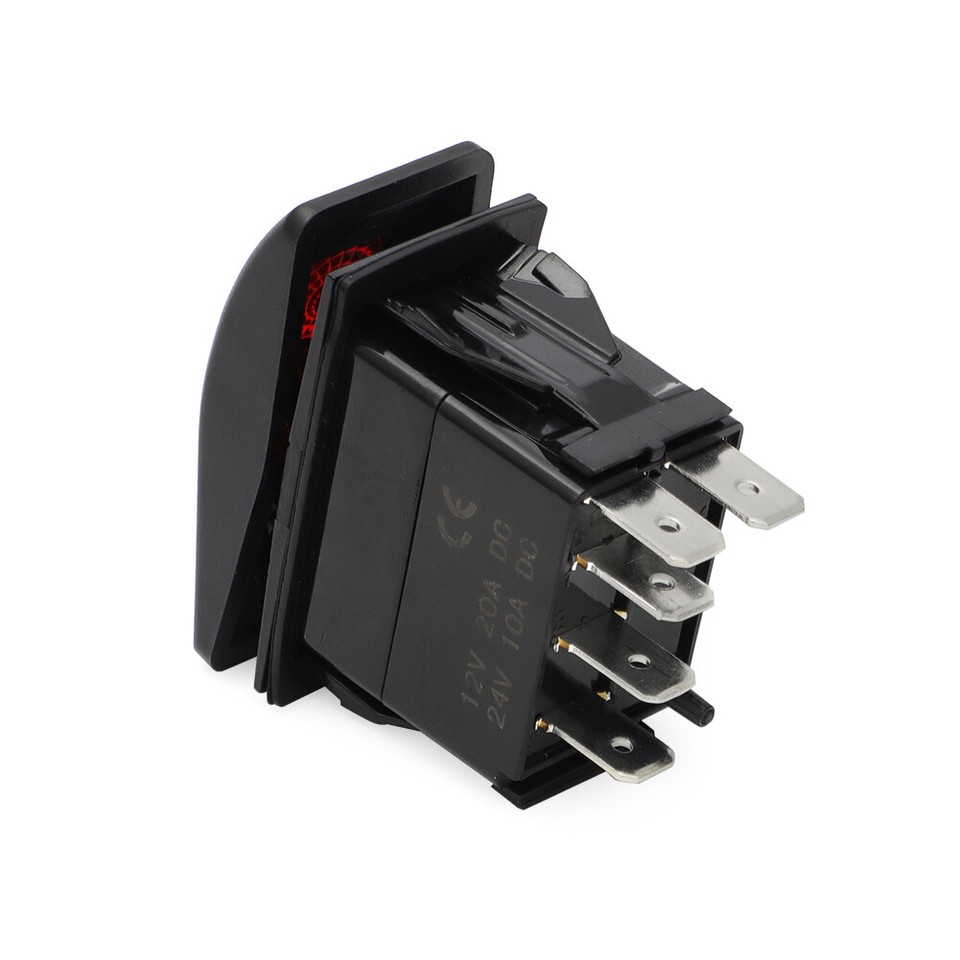 For 308-1038 Onan Cummins RV Generator Start Stop Rocker Switch Red ...